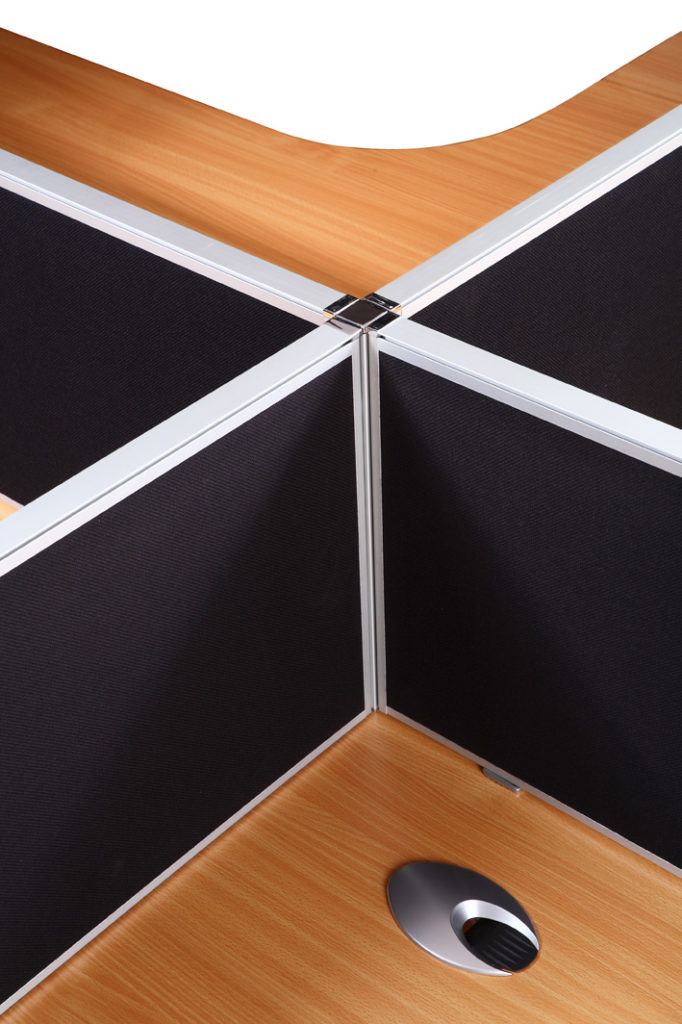 Silver trim desk top screens > Free Standing & Desk Top Screens ...