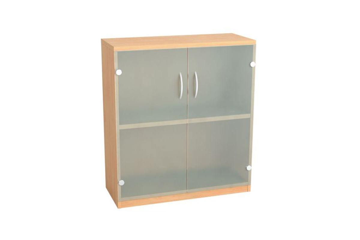 One shelf opaque doors