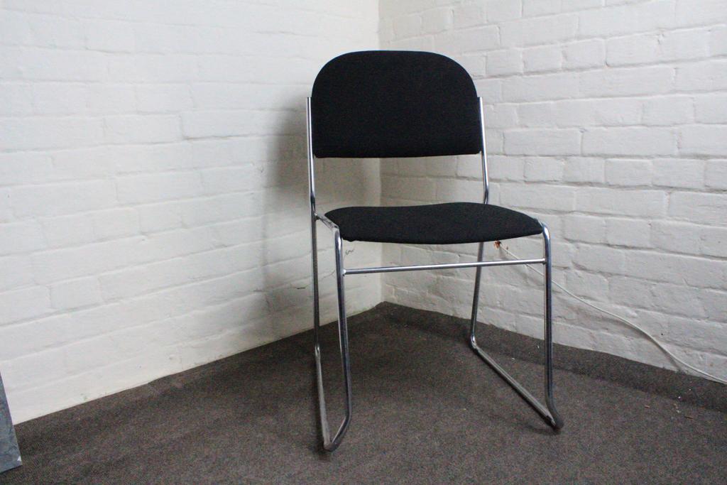 Steel framed side chair
