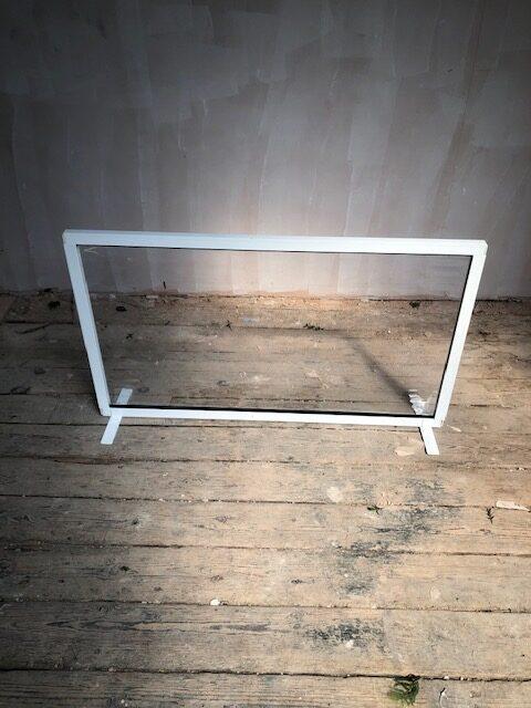Plastic Screen in White frame 120cm x 70cm