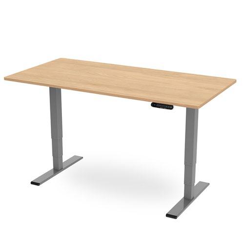Electric Height Adjustment Desk Maple